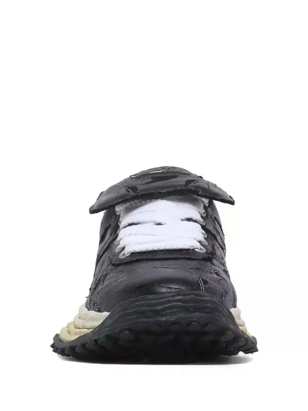 Mihara Yasuhiro Scott Padded Tongue Sneakers - Black | Editorialist