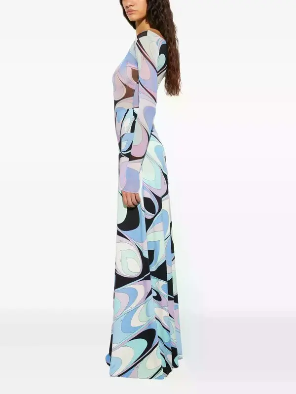 Emilio Pucci Onde-print High-waisted Skirt
