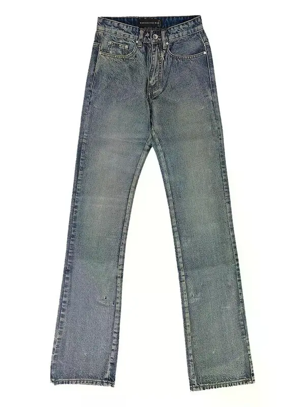 WHO DECIDES WAR Faded-effect Straight Leg Jeans