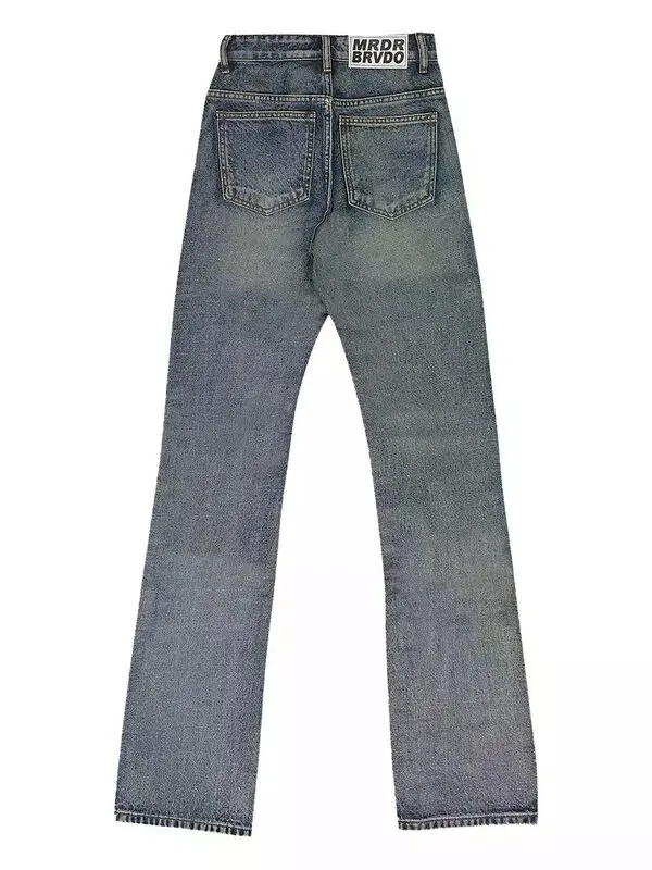 WHO DECIDES WAR Faded-effect Straight Leg Jeans