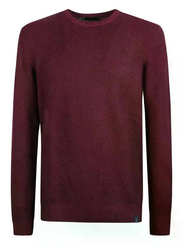 FAY Textured Knitwear - Red