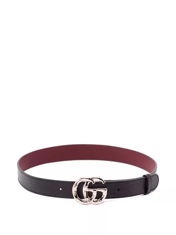 Gucci Gg Buckle Belt - Black