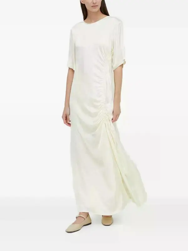 HERSKIND Ruched-slit Maxi Dress