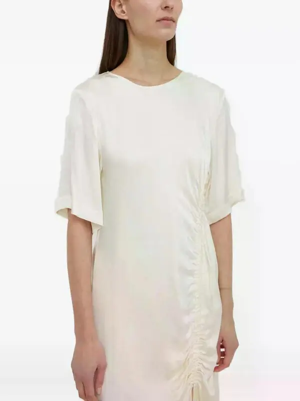 HERSKIND Ruched-slit Maxi Dress