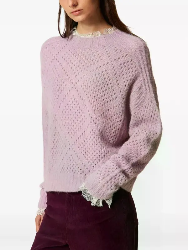 TWINSET Diamond Pattern Sweater
