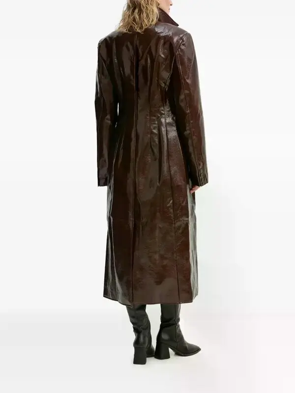 HERSKIND Collared Double-breasted Coat