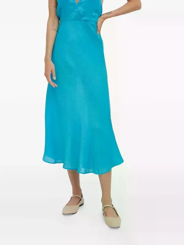 HERSKIND Textured A-line Midi Skirt