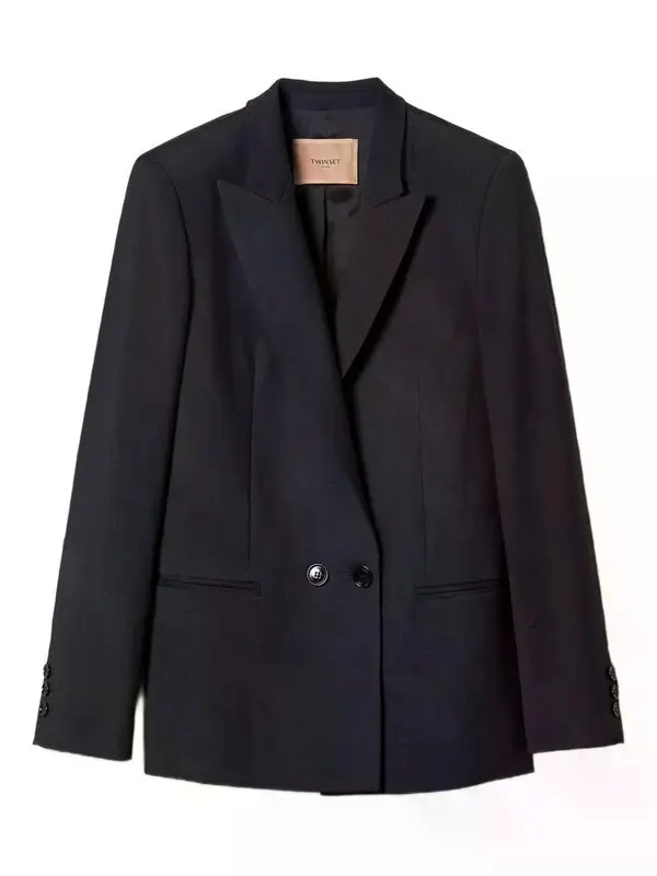 TWINSET Wool-blend Double-breasted Blazer