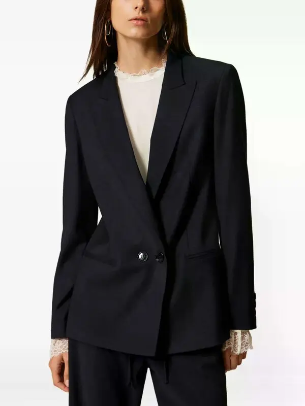TWINSET Wool-blend Double-breasted Blazer