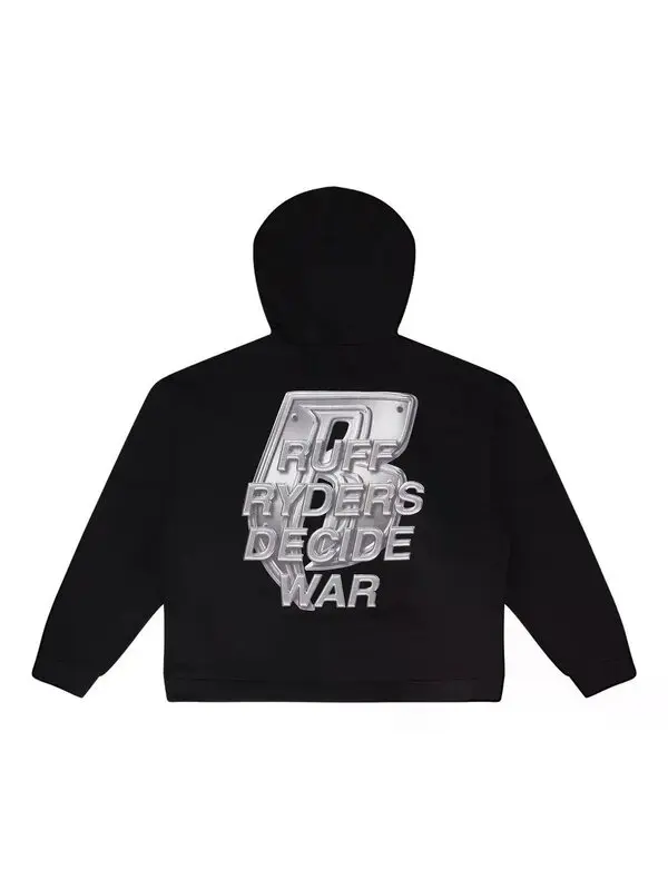 WHO DECIDES WAR X Ruff Ryders Graphic-print Hoodie