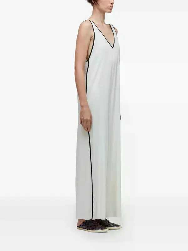 OSKLEN V-neck Side-stripe Jumpsuit