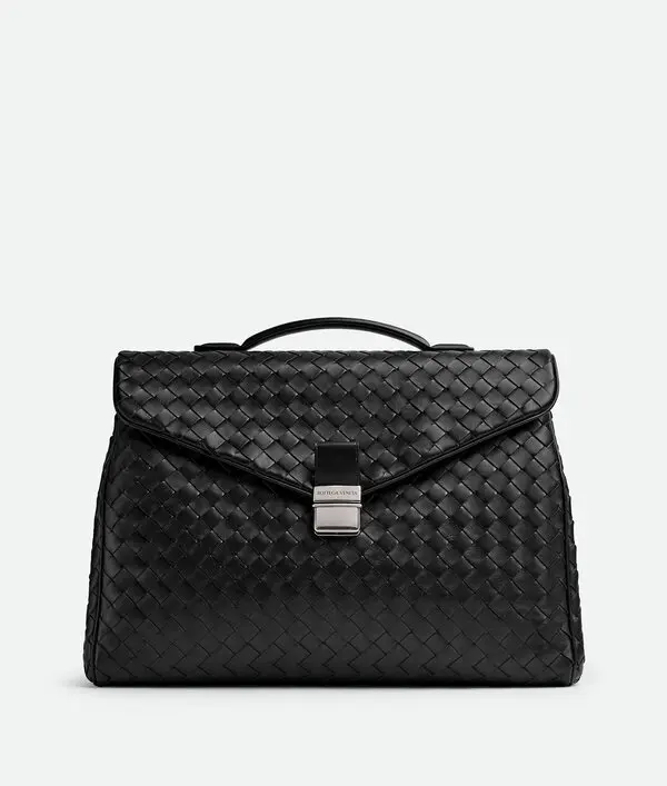 Bottega Veneta Archivist Briefcase - Black