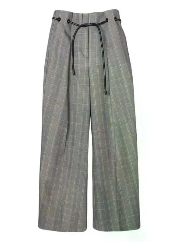 3.1 Phillip Lim Plaid Drawstring Trousers