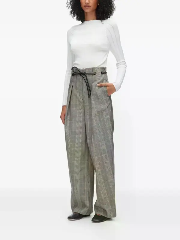 3.1 Phillip Lim Plaid Drawstring Trousers