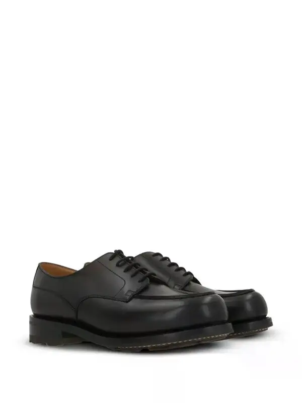 J.M. WESTON Leather Lace-up Derby Shoes - Black