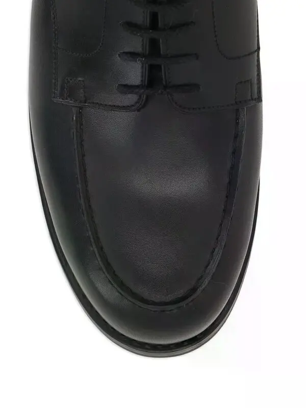 J.M. WESTON Leather Lace-up Derby Shoes - Black