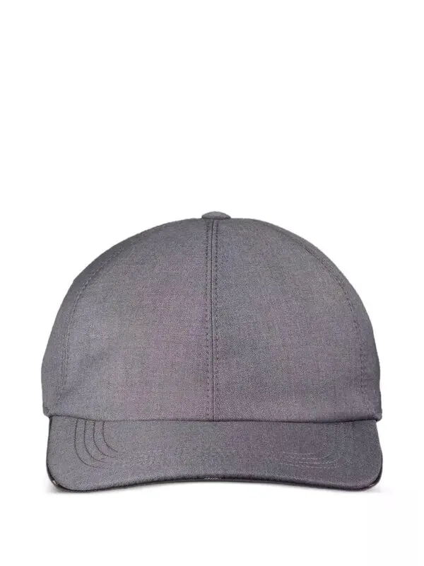MOORER Panelled Baseball Cap - Grey