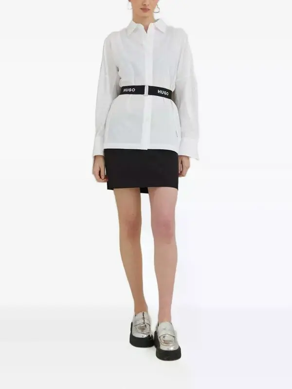 Hugo Mini Skirt With Logo Detail