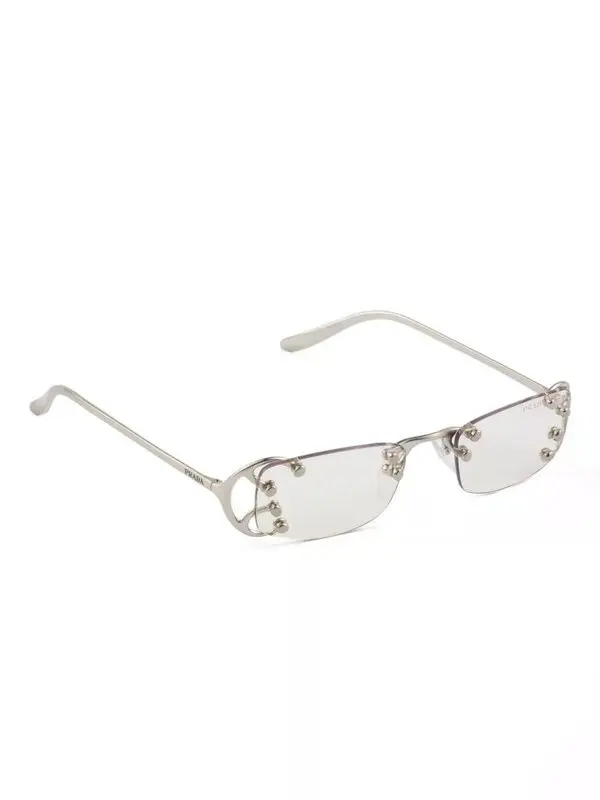 Prada Rimless Rectangle Sunglasses