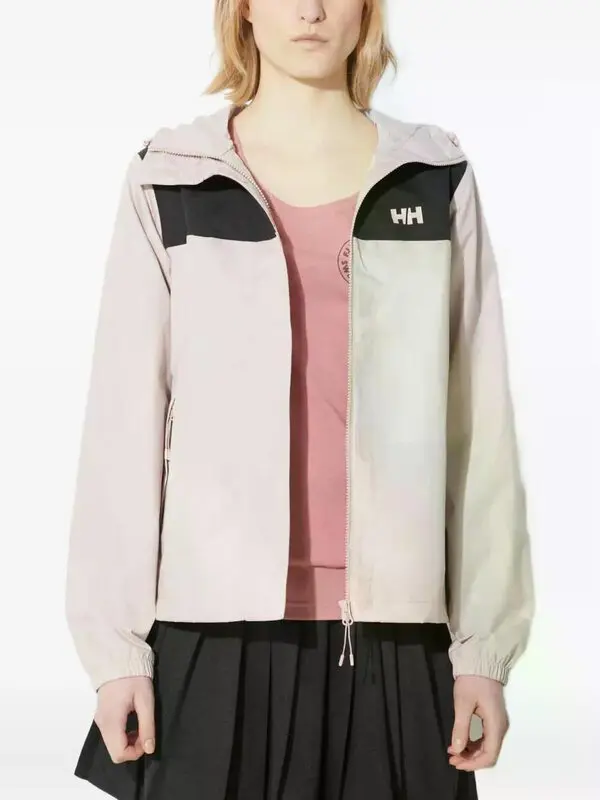 Helly Hansen Vancouver Colorblock Hooded Rain Jacket - Pink