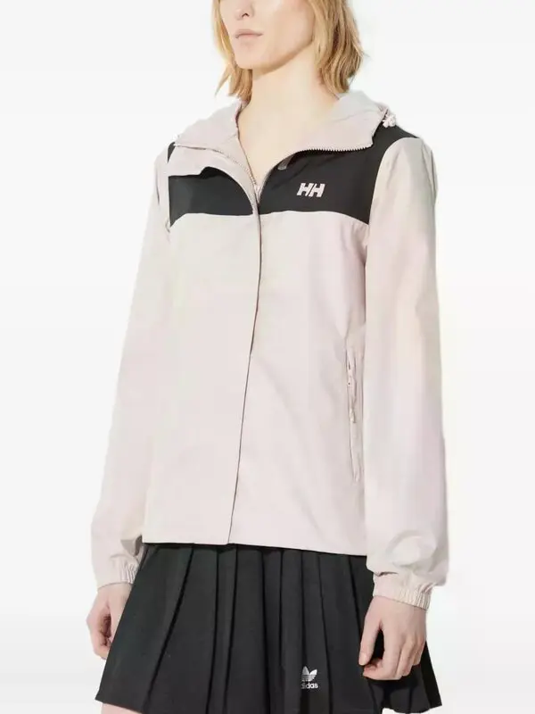 Helly Hansen Vancouver Colorblock Hooded Rain Jacket - Pink
