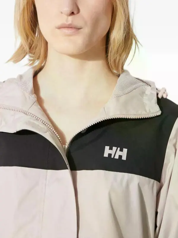 Helly Hansen Vancouver Colorblock Hooded Rain Jacket - Pink