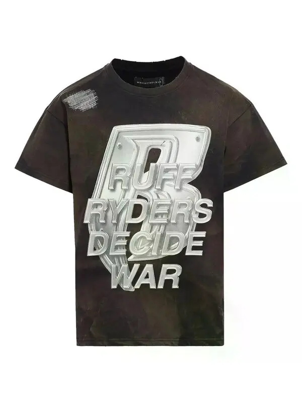 WHO DECIDES WAR BY EV BRAVADO Ruff Ryders T-shirt