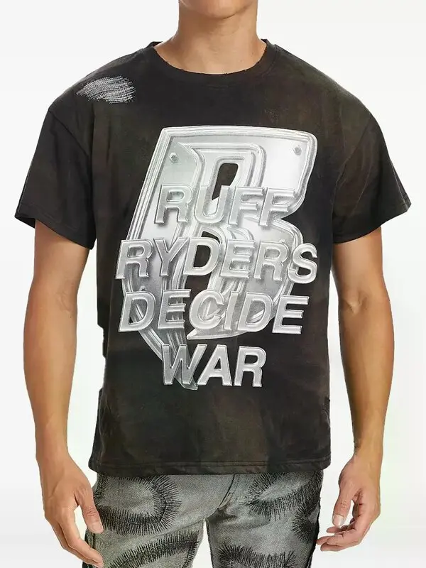 WHO DECIDES WAR BY EV BRAVADO Ruff Ryders T-shirt