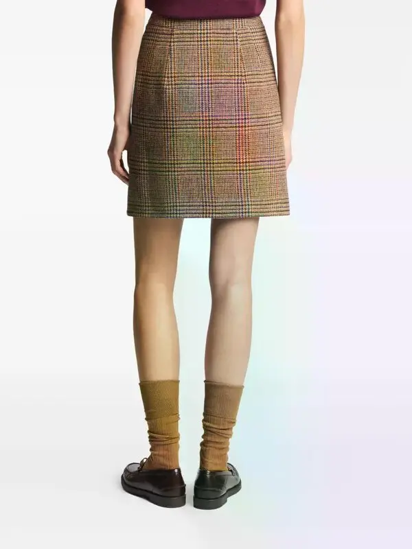 FAY Checked Mini Skirt