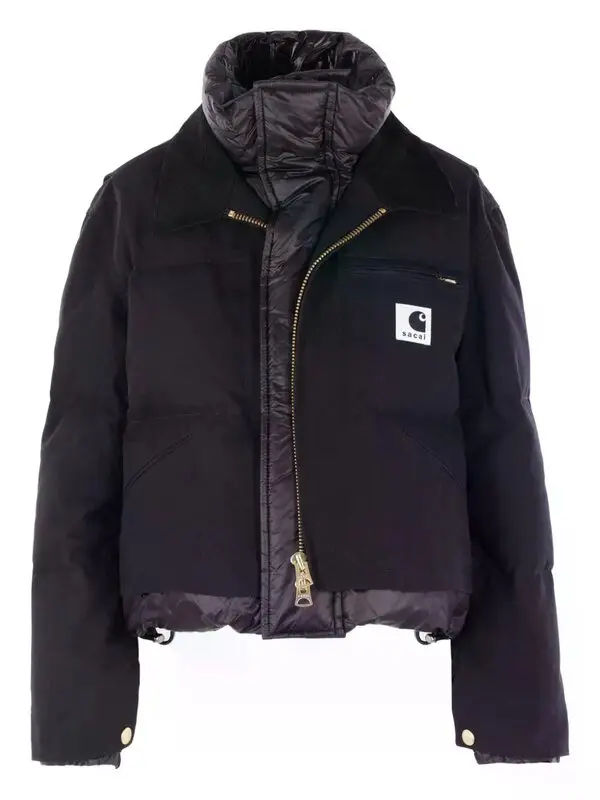 Sacai Corduroy-collar Logo-patch Jacket