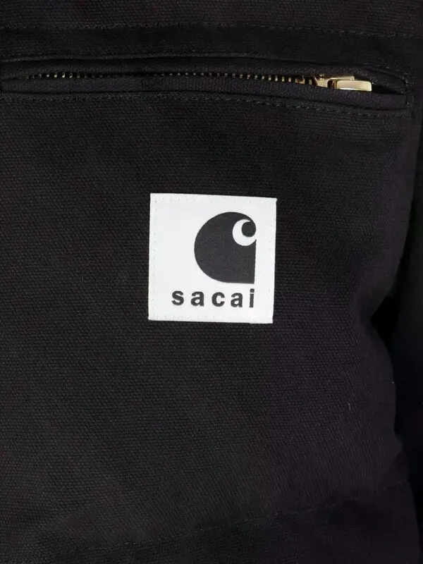 Sacai Corduroy-collar Logo-patch Jacket