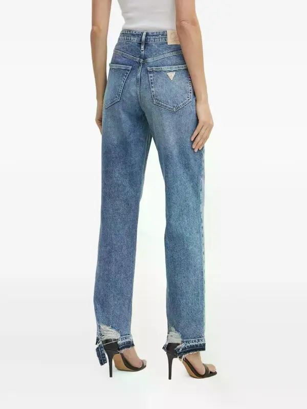 Guess Frayed-effect Denim Jeans