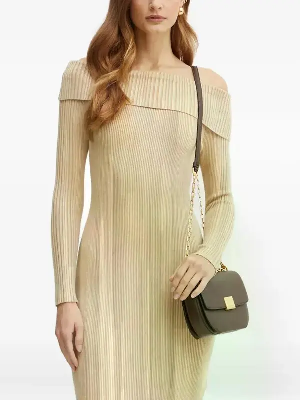 Guess Ribbed Off-shoulder Mini Dress