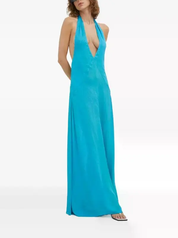 HERSKIND Halter-neck Backless Maxi Dress