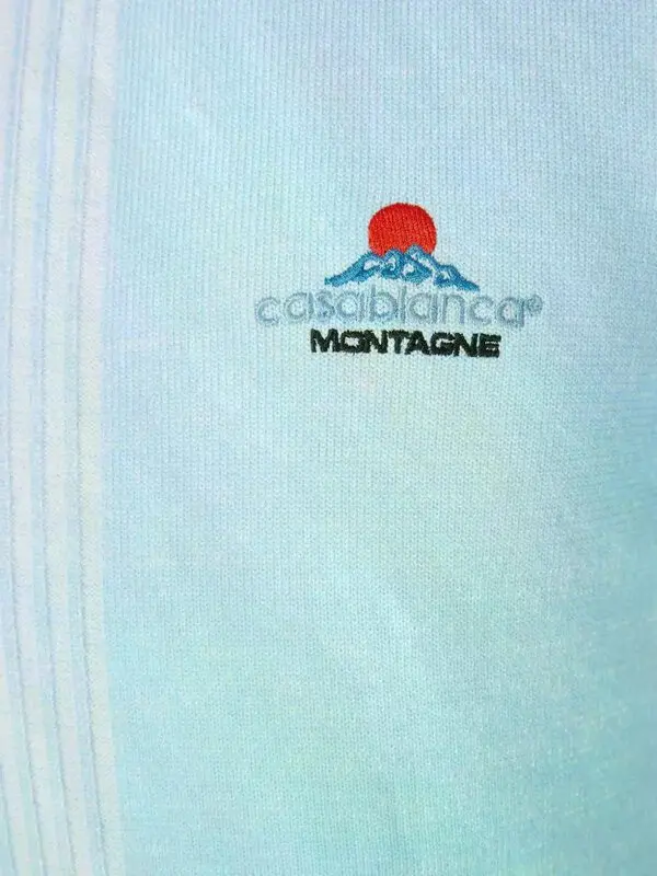 Casablanca Zip Embroidered Cardigan