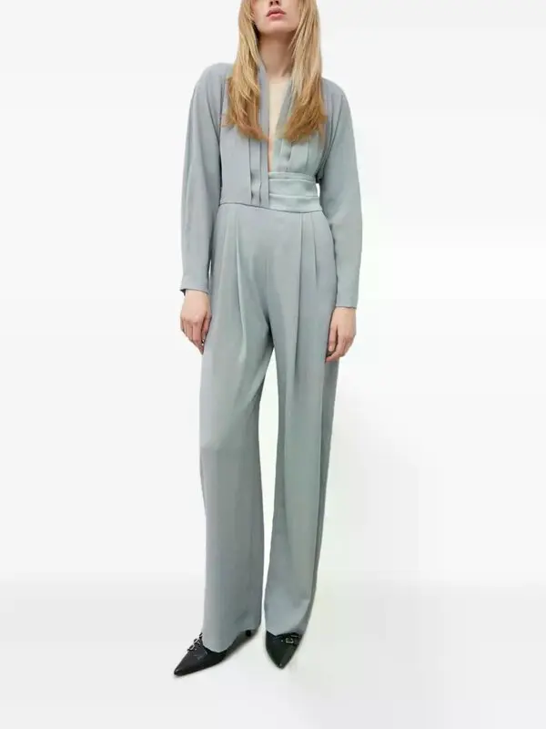 IRO PARIS Cinnie Pleated Jumpsuit - Grey