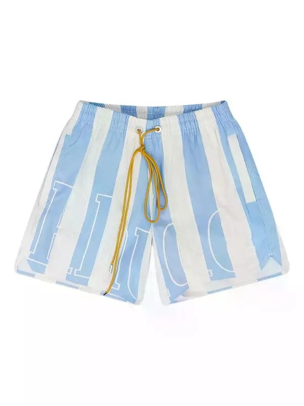 Rhude Logo Swim Trunks - Blue