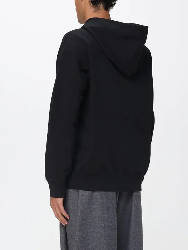 MAISON MARGIELA Oversized Logo Hoodie - Black