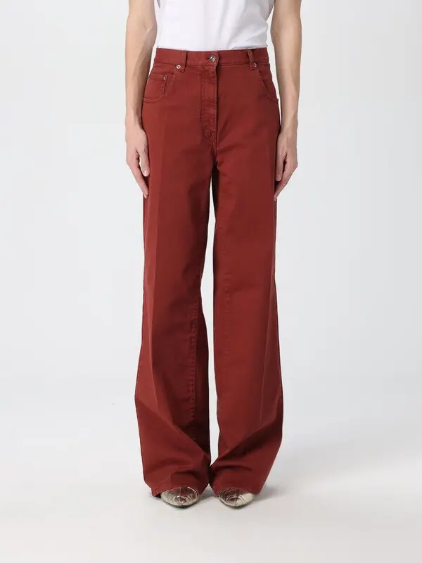 N° 21 Wide Leg Trousers - Brown