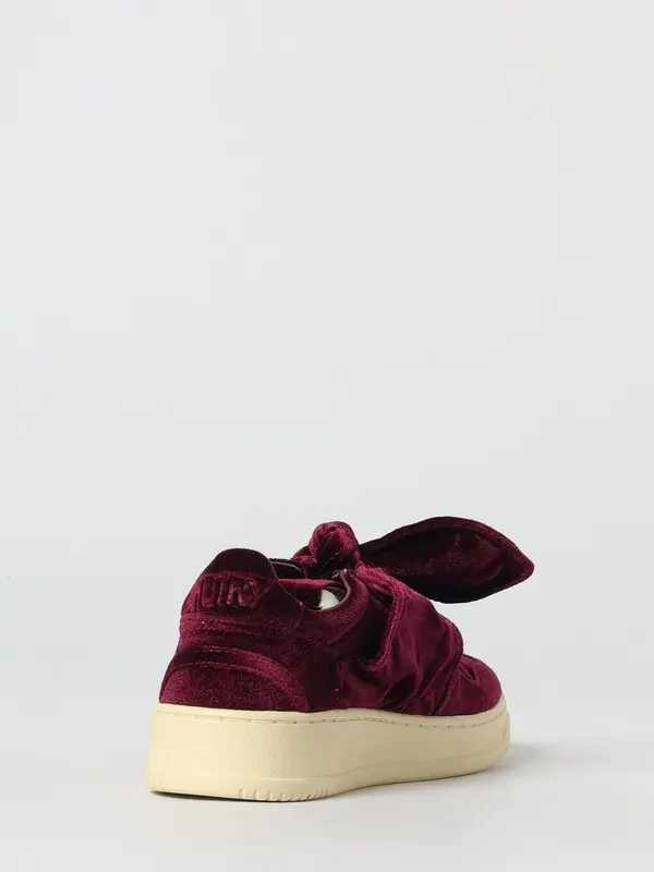 AUTRY Velvet Sneakers - Burgundy