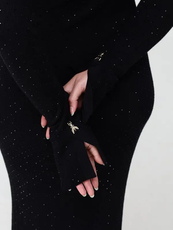 Patrizia Pepe Embellished V-neck Maxi Dress