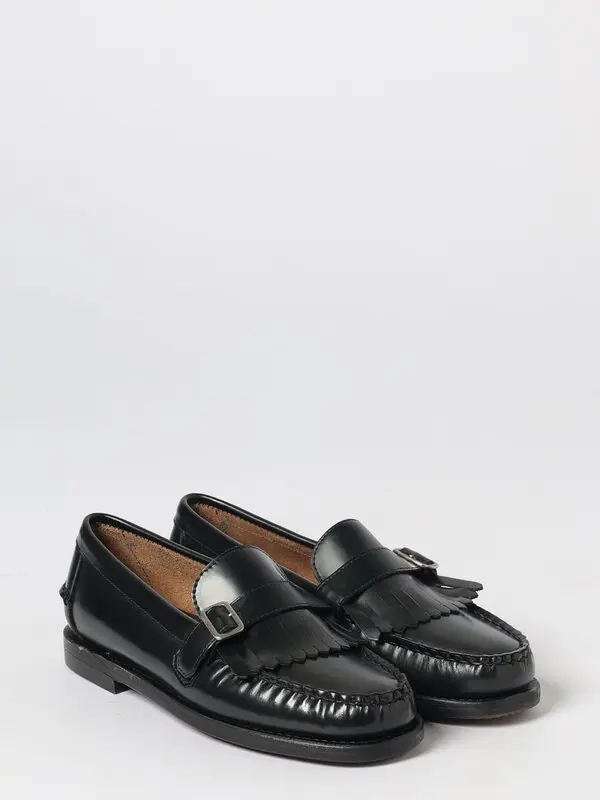 SEBAGO Brushed Leather Fringe Monk Strap Shoes