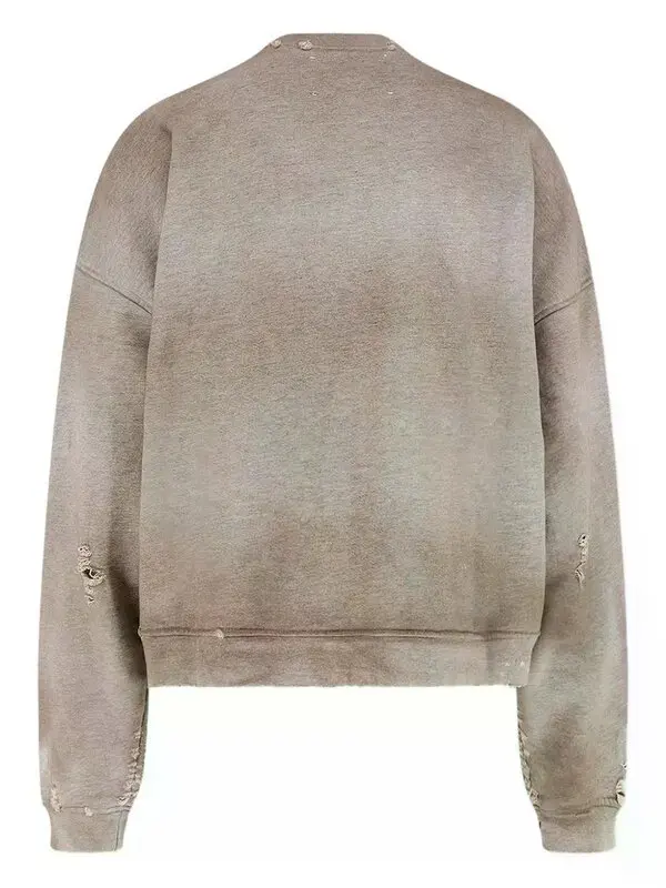 PALY Distressed Crew-neck Sweatshirt