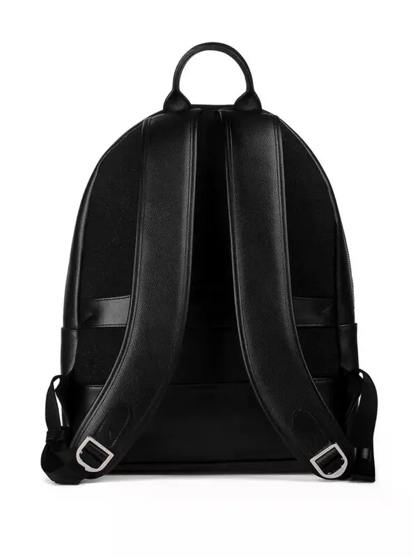 DOUCAL'S Leather Backpack - Black