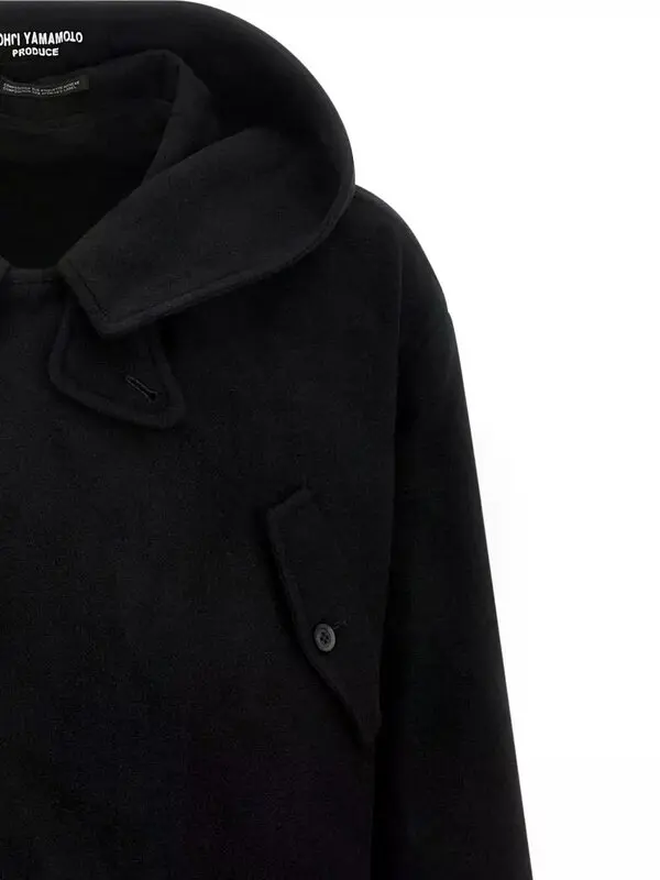 Yohji Yamamoto Hooded Snap Coat