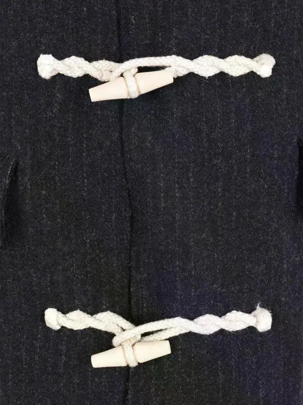 Comme Des Garçons Pinstripe Toggle Coat