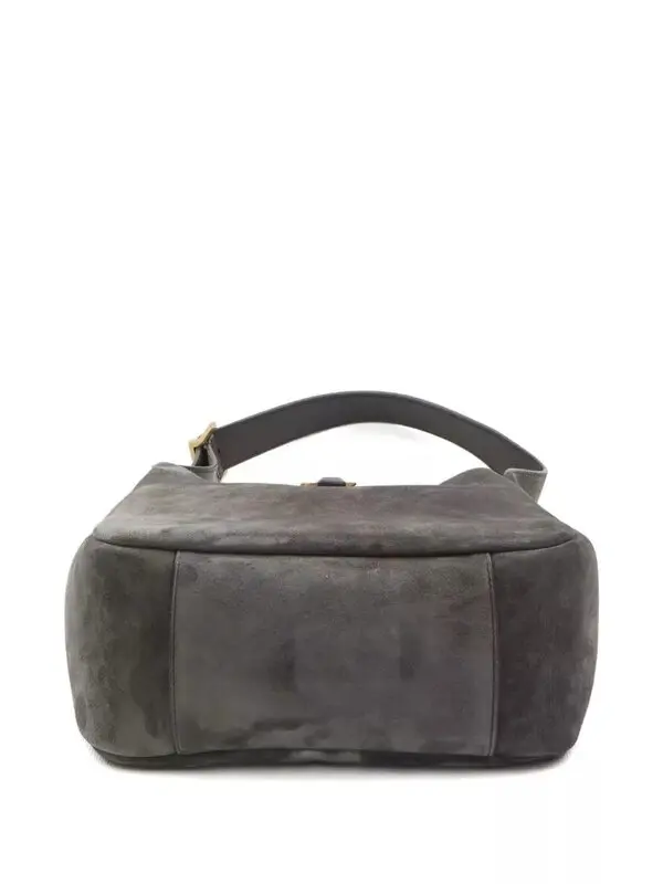 Saint Laurent Le 5 À 7 Small Suede Bag - Grey