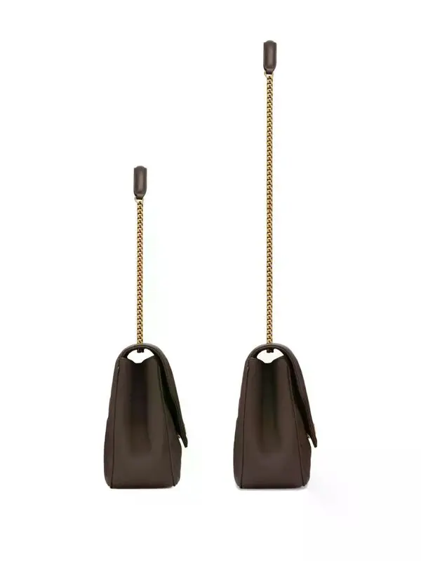 Saint Laurent Loulou Large Chain Shoulder Bag - Grey