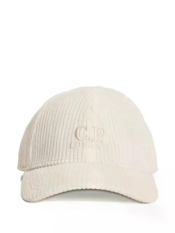 C.P. COMPANY Corduroy Baseball Cap - Neutrals