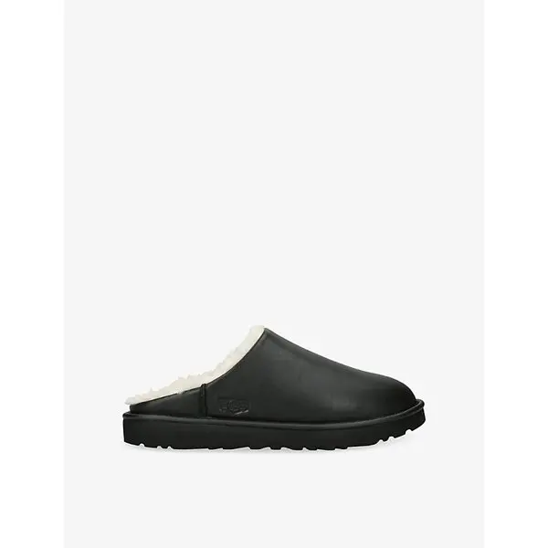 UGG Classic Slip-on Suede Slippers - Black